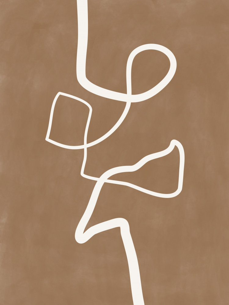 Corrigan Studio Brown Single Line Artwork | Wayfair.co.uk