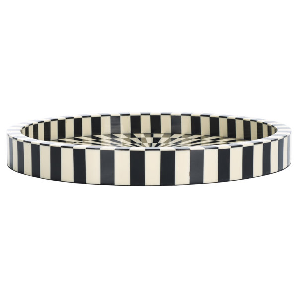 Safavieh Charli Resin/Mdf Circle Tray | Perigold