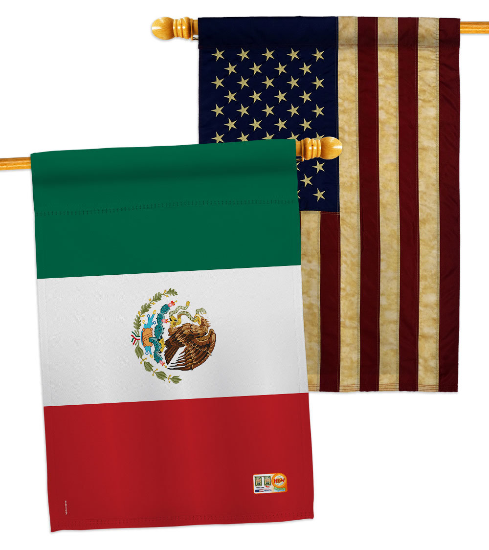 Breeze Decor Mexico Country House Flags Pack Nationality Regional Yard ...