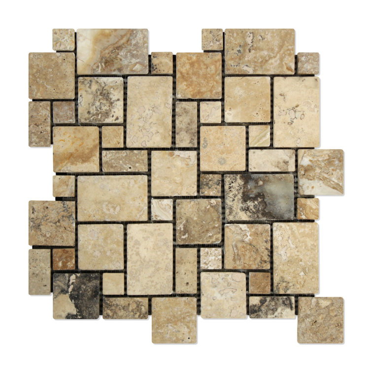 Stone & Tile Shoppe, Inc. Travertine Versailles Mosaic Wall & Floor ...
