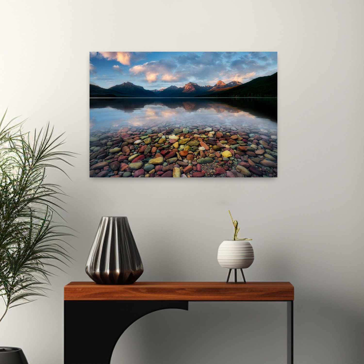 Latitude Run® Lakebound Light Serene Abstract Contemporary Landscape ...