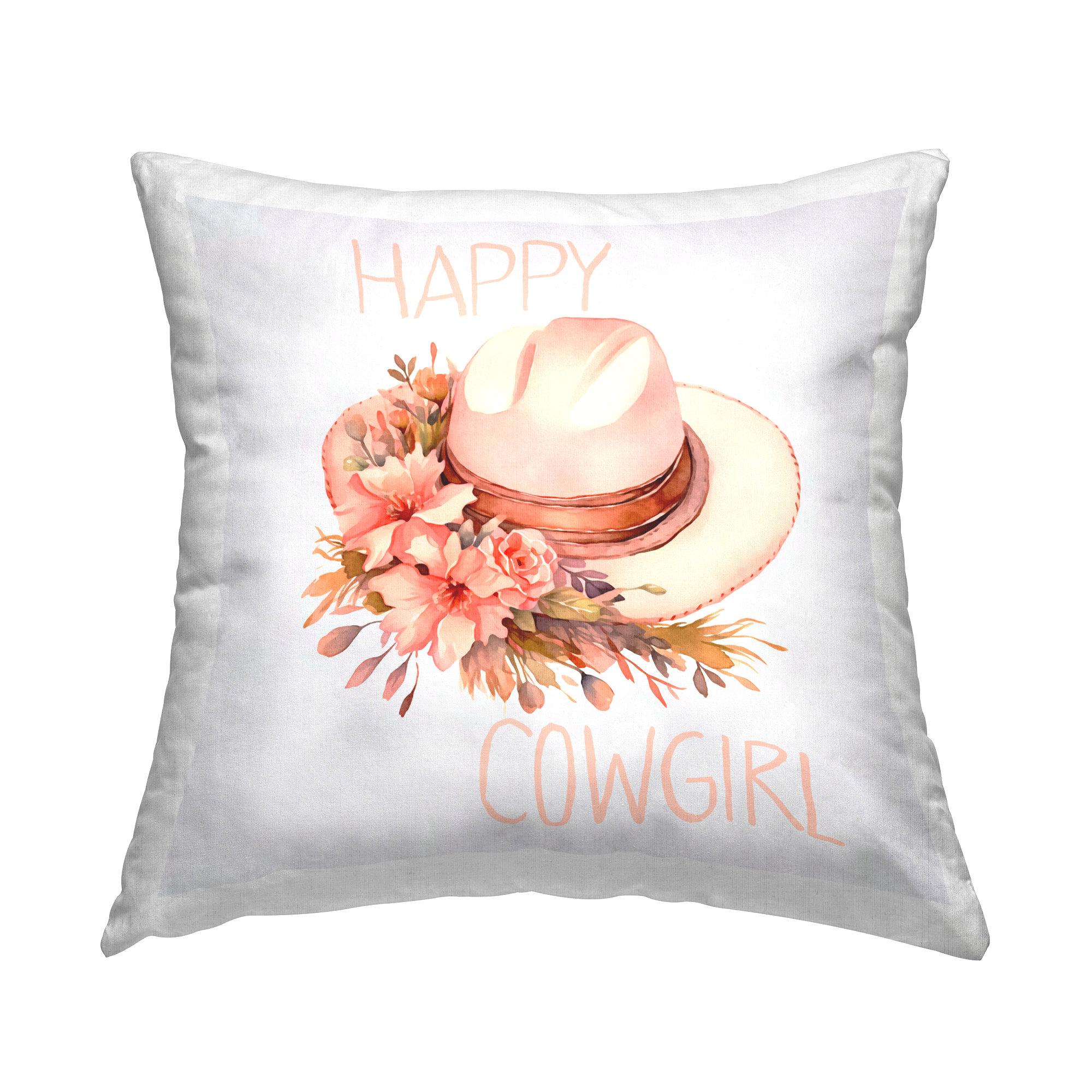 Stupell Industries Pink Cowgirl Boots Howdy Decorative Printed Throw ...