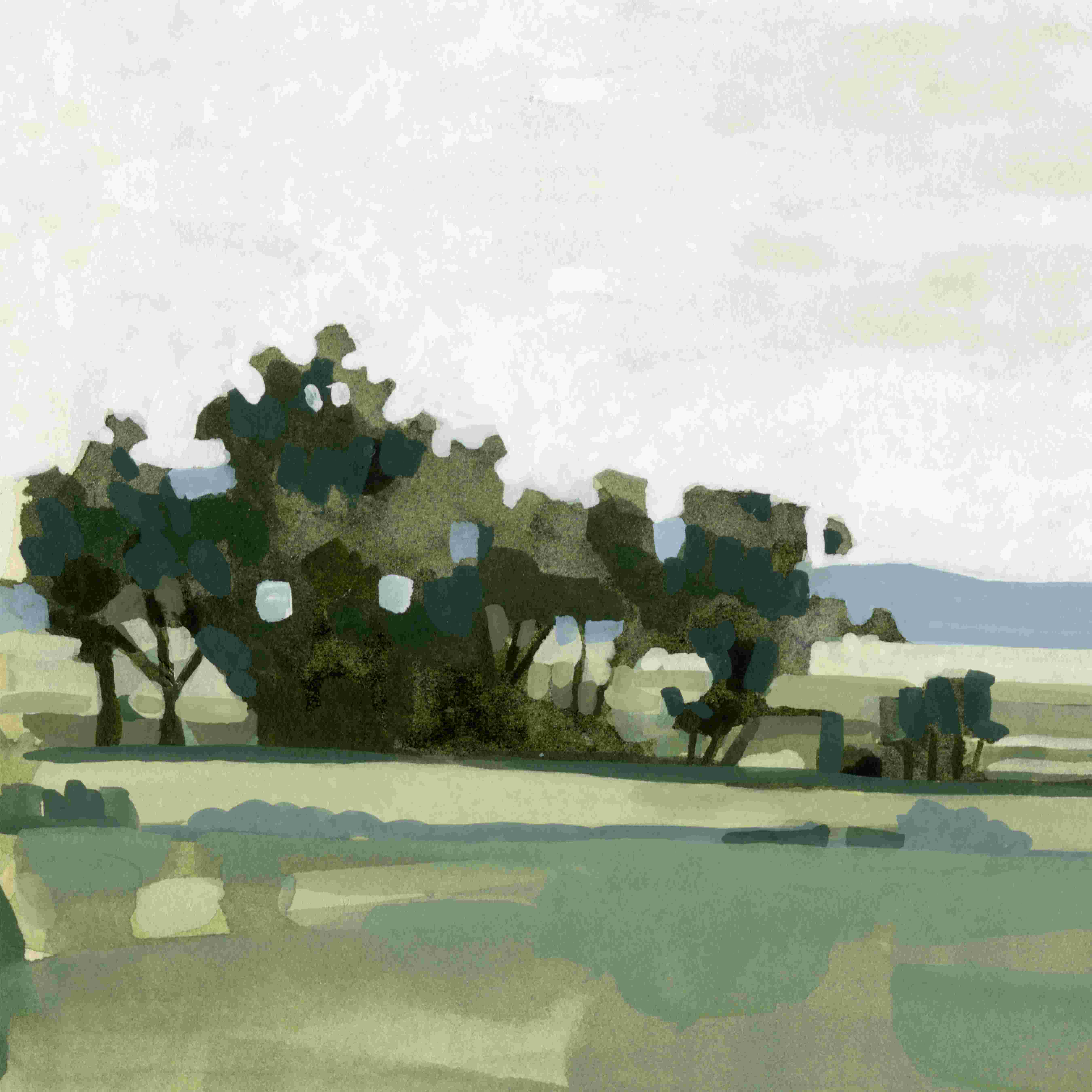 Wildon Home® Breezy Landscape I - Wrapped Canvas Painting | Wayfair