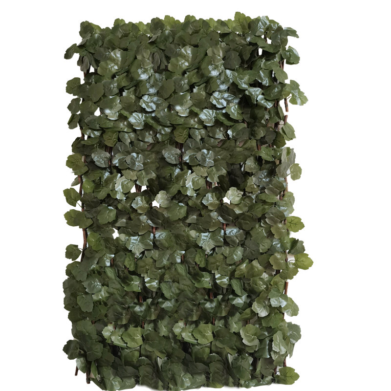 UIXE Pacifa 50'' H x 32'' W Single Side Expandable Faux Hedge ...