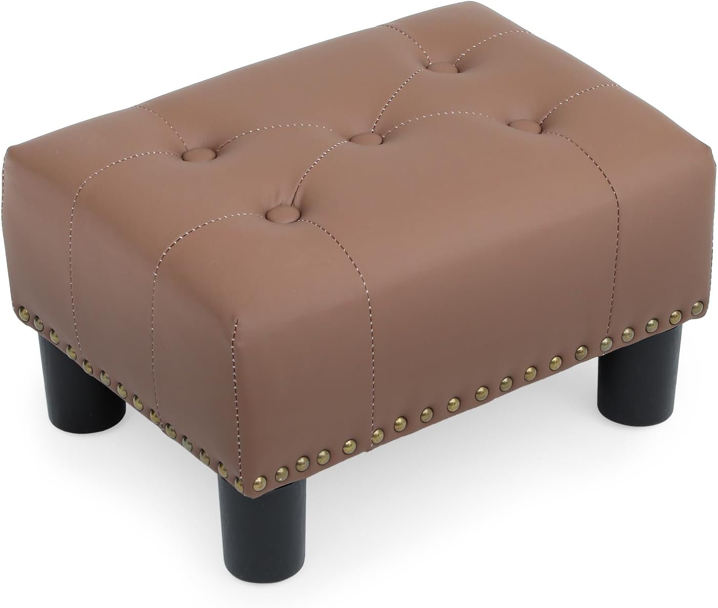 Red Barrel Studio® Leather Upholstered Foot Stool Ottoman Modern Small ...