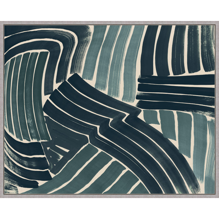 Wendover Art Group Thom Filicia Abstracted Wave 5 Framed On Canvas by ...