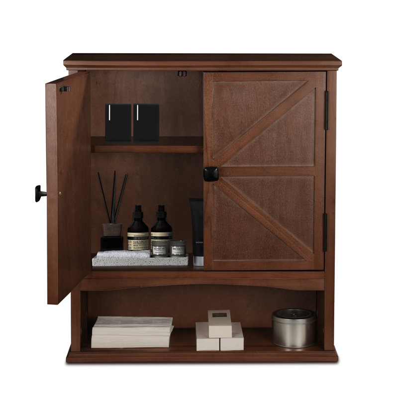 Red Barrel Studio® Flabio Wall Cabinet, USA Grown Solid Poplar Hardwood ...