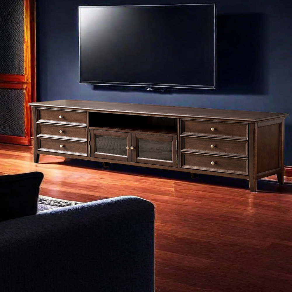 moonlight design American Style Living Room TV Stand 86.61 W Storage ...