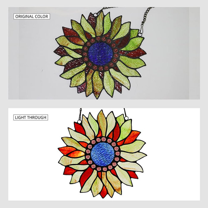 Gracie Oaks Capulina Plants & Flowers Window Panel & Reviews | Wayfair