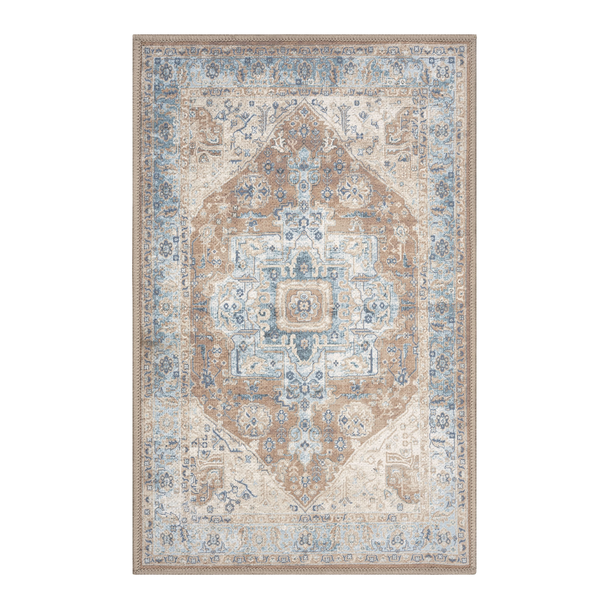 GLN Rugs Vintage Collection - Machine Washable Area Rug, Vintage ...