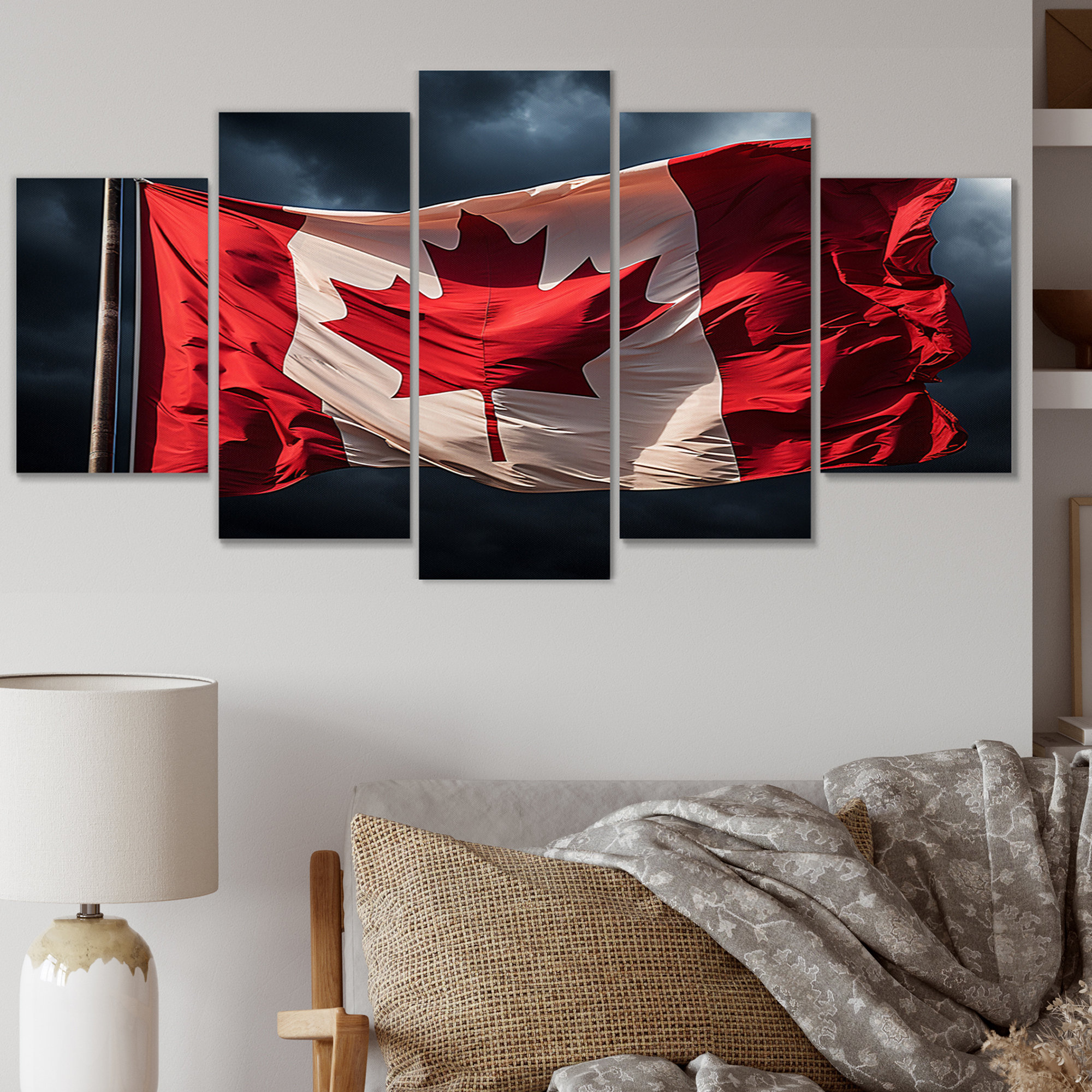 Latitude Run® Canada Canadian Pride I - Canada Metal Art Print Set ...