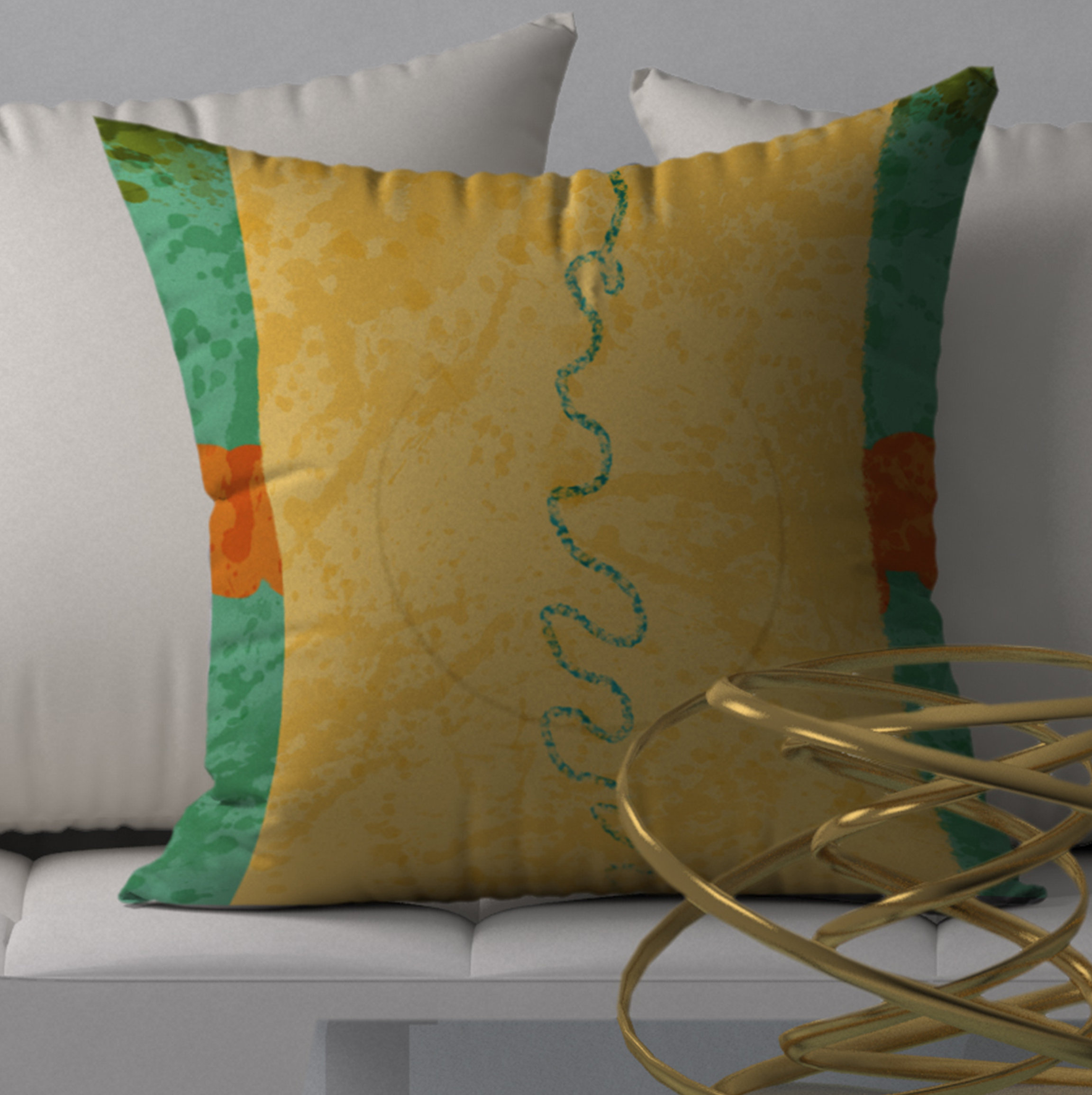 LeRoi Products Appealing Eye-catching Square Pillow Cover & Insert ...