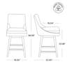 Joss & Main Zahara Upholstered Swivel Counter & Bar Stool & Reviews ...