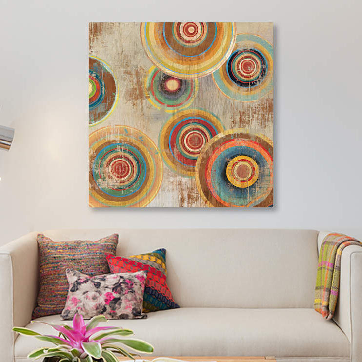 East Urban Home 'Living Colours I' Graphic Art Print on Canvas | Wayfair