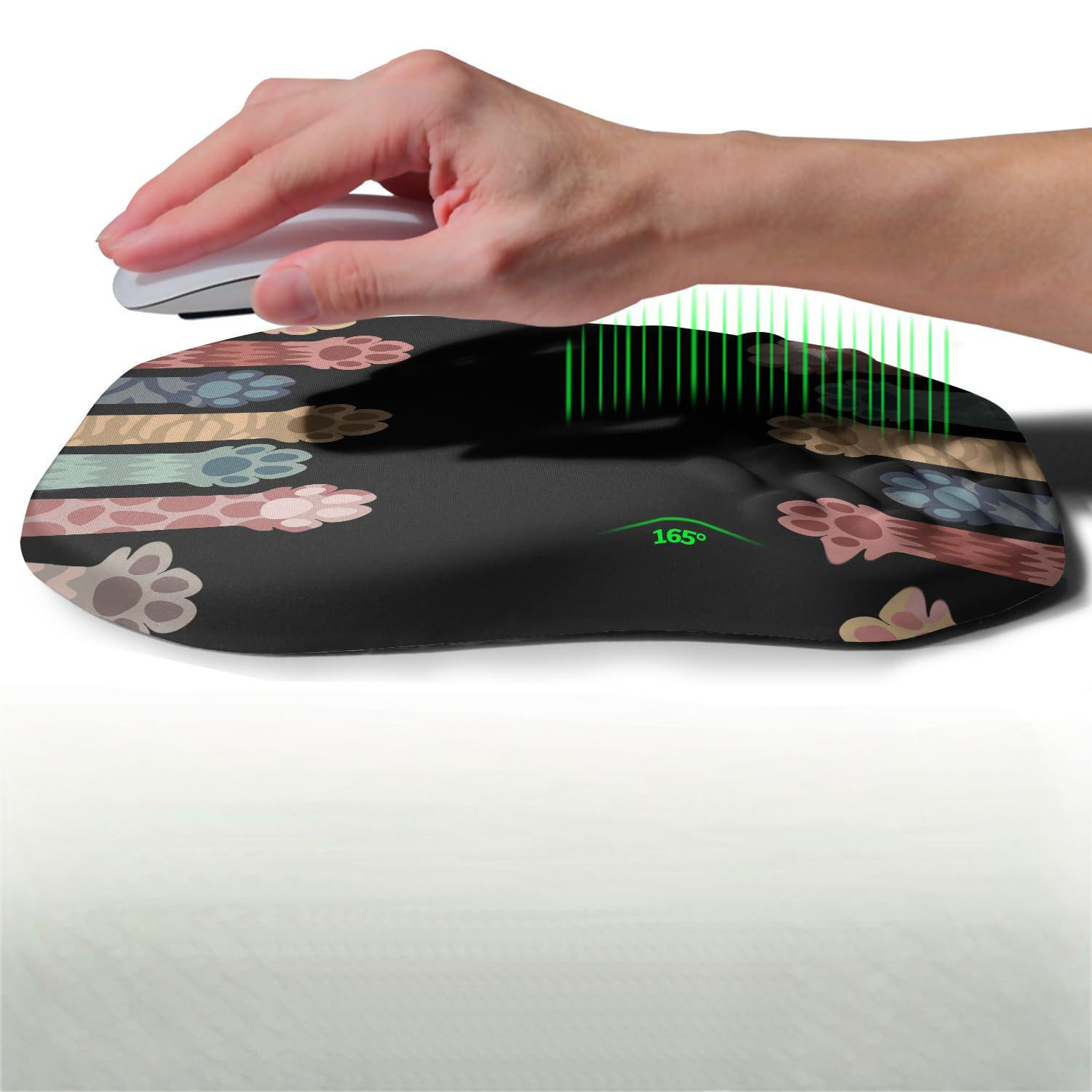 Latitude Run® Ergonomic Raised Mouse Pad Wrist Rest With Dual-Sided ...