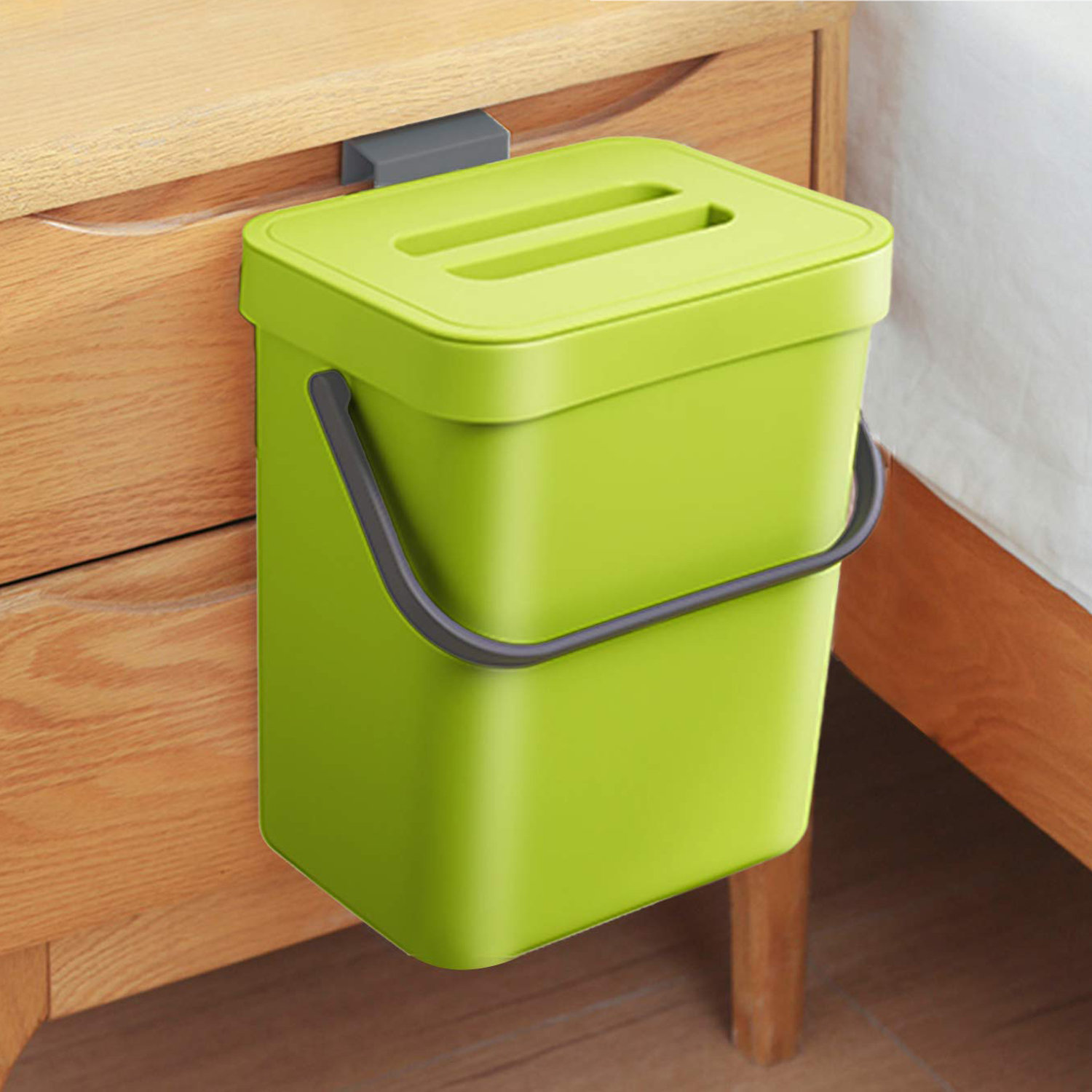 OTOTWER Plastic Manual Lift Trash Can - 0.8 Gallons | Wayfair