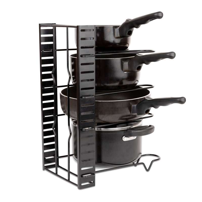 Rebrilliant Metal Rectangle Countertop / Cabinet Pot Rack & Reviews ...