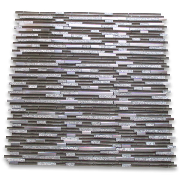 Marble Online 12" x 12" Marble Mosaic Linear Wall & Floor Tile | Wayfair