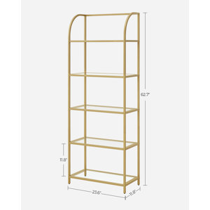 Willa Arlo™ Interiors Sheffield 62.7H 23.6W Etagere Bookcase & Reviews ...