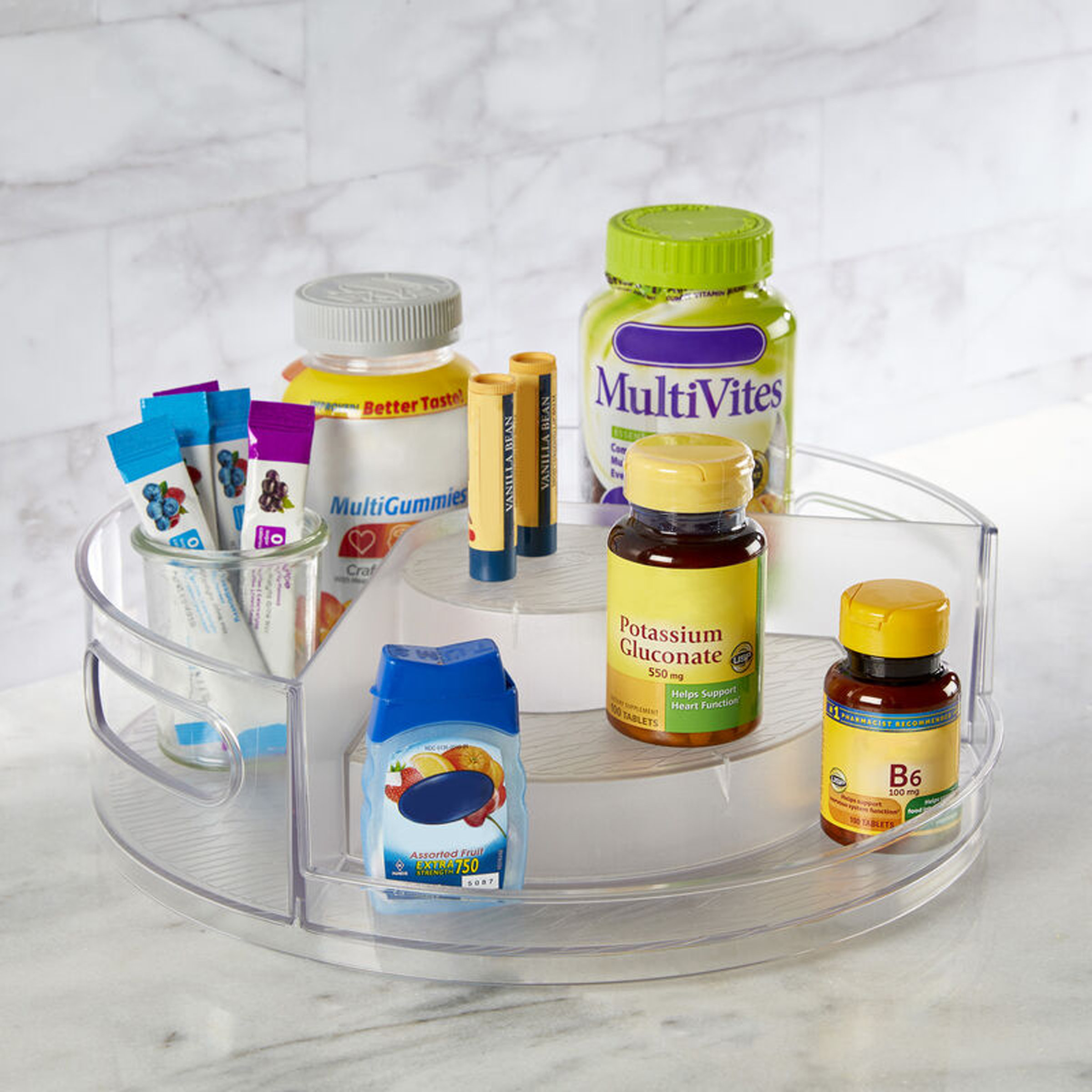 Copco Clear Multi-tier Cabinet Storage Turntable, 12x4 | Wayfair