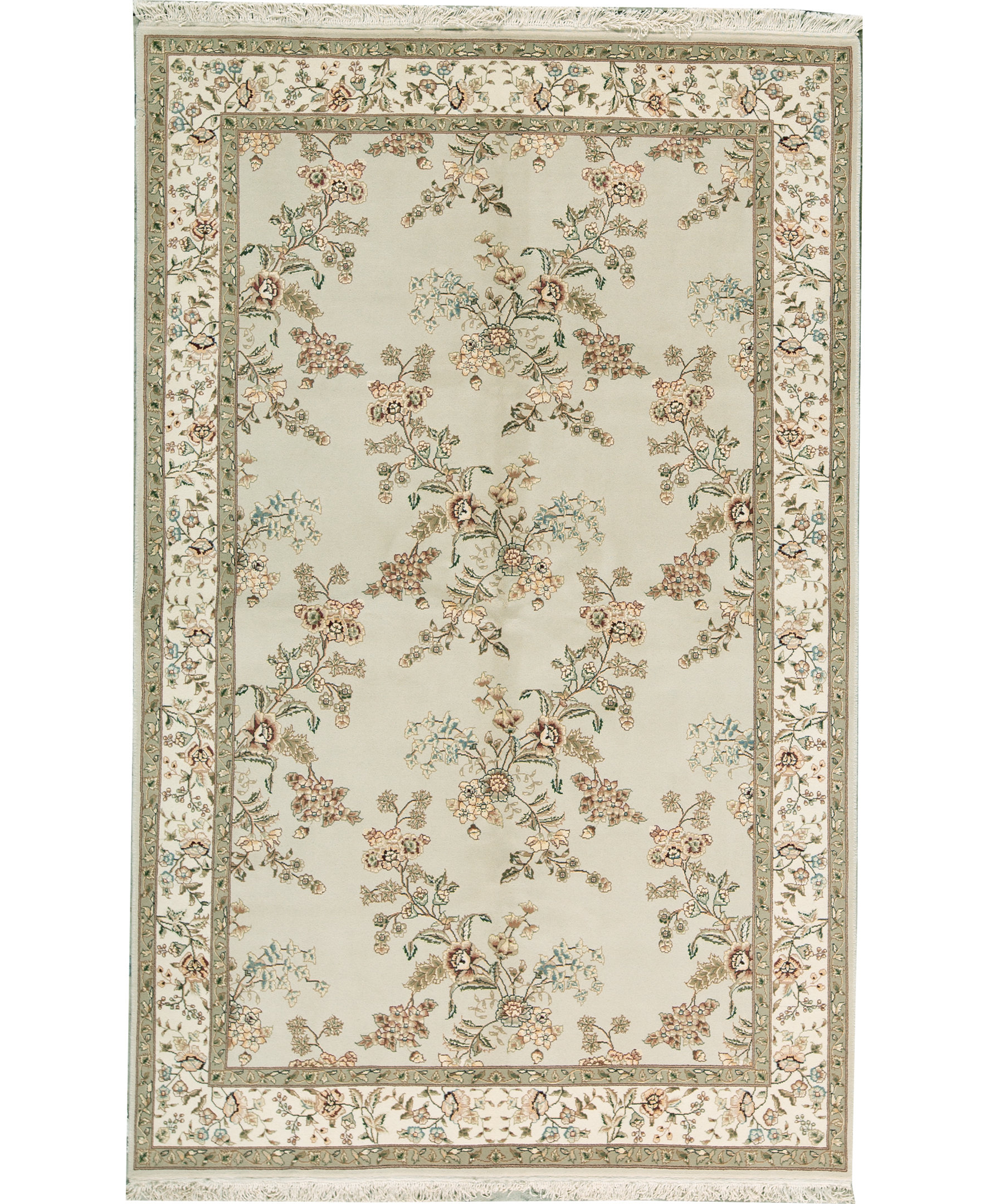 Bokara Rug Co., Inc. Hand-Knotted High-Quality Ivory and Beige Area Rug ...
