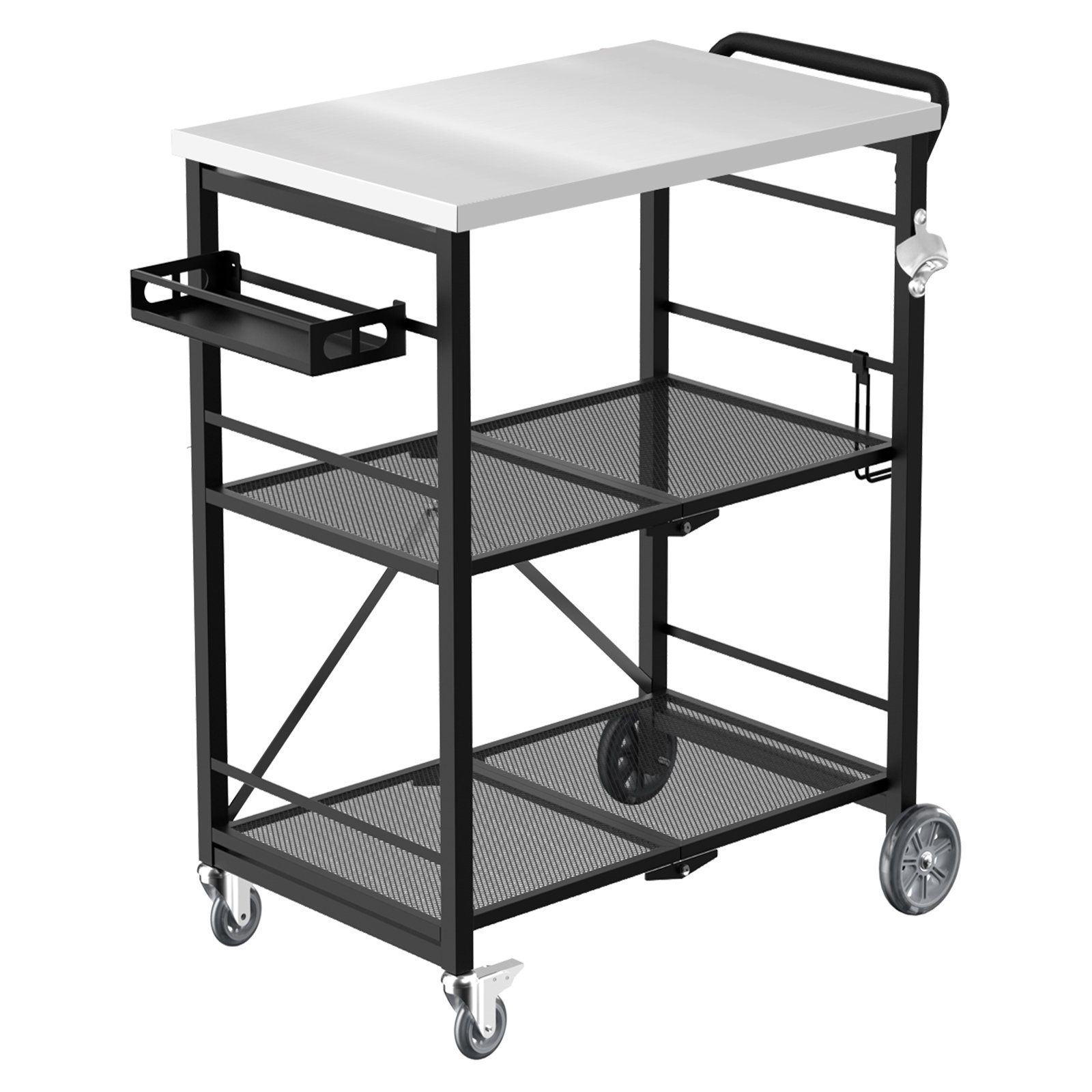 Prep & Savour Kitchen Carts Movable Kitchen Islands Carts Outdoor ...