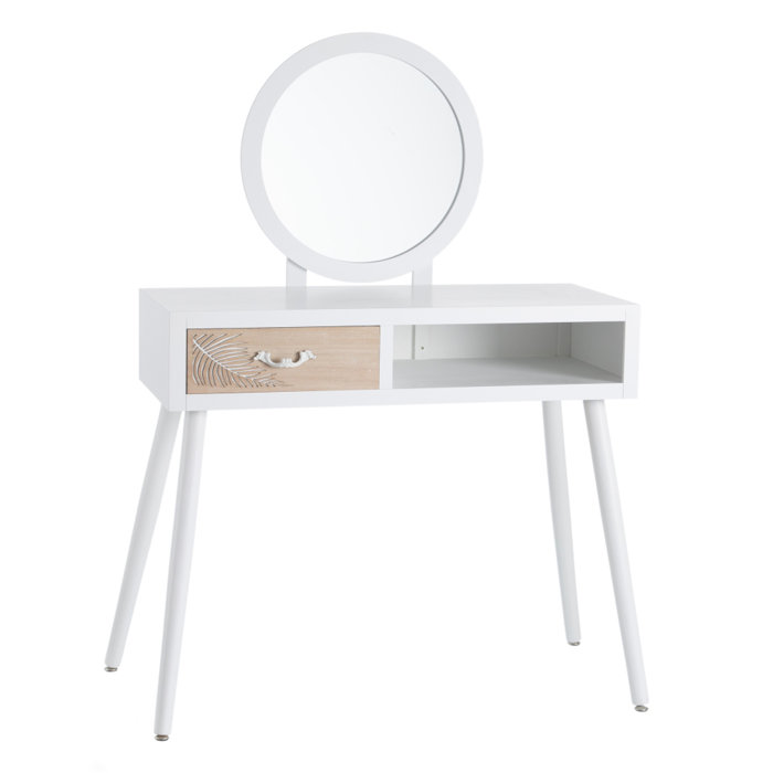 Mikado Living Ruthann Dressing Table with Mirror | Wayfair.co.uk
