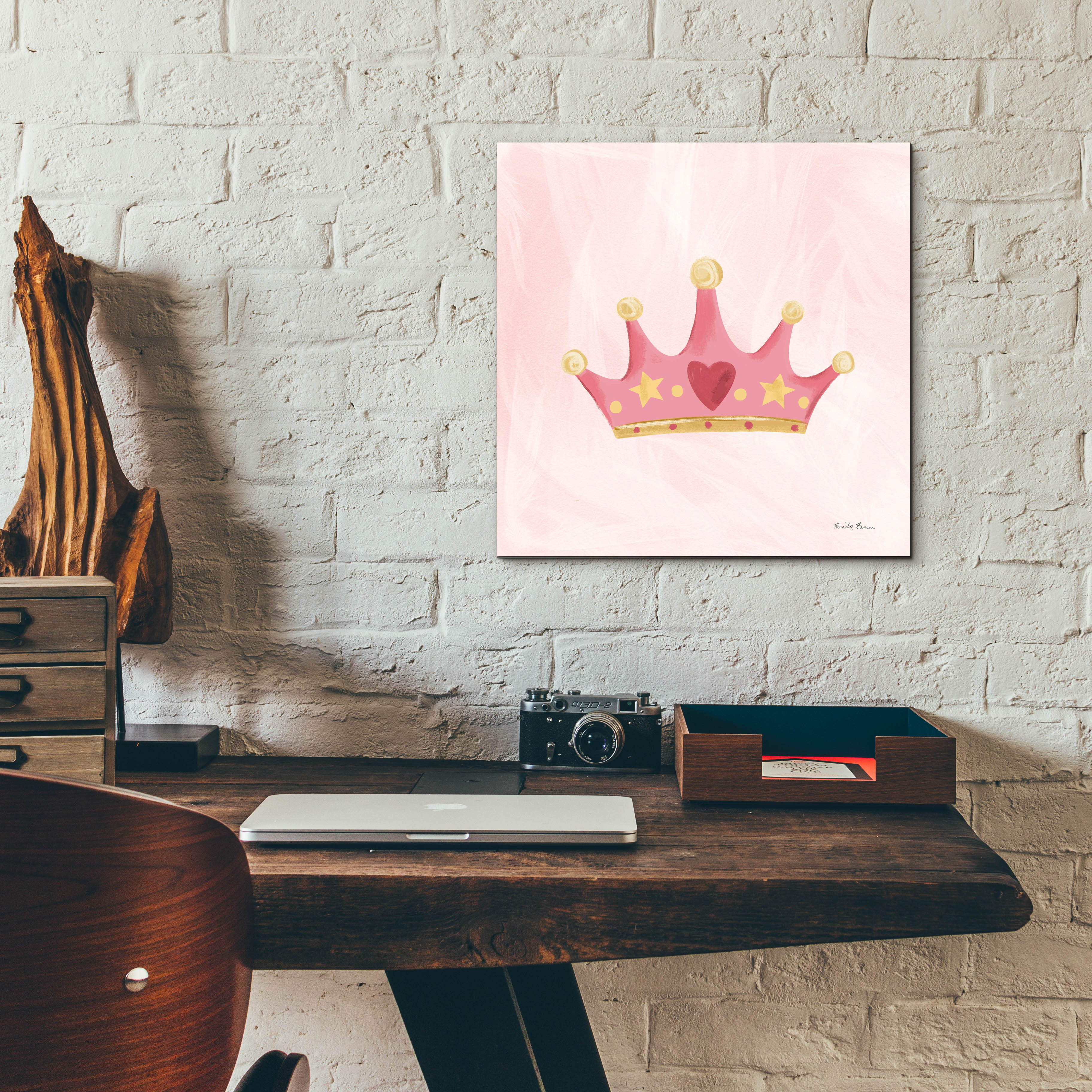 House of Hampton® Pretty Princess Crown' by Farida Zaman Acrylic Glass ...