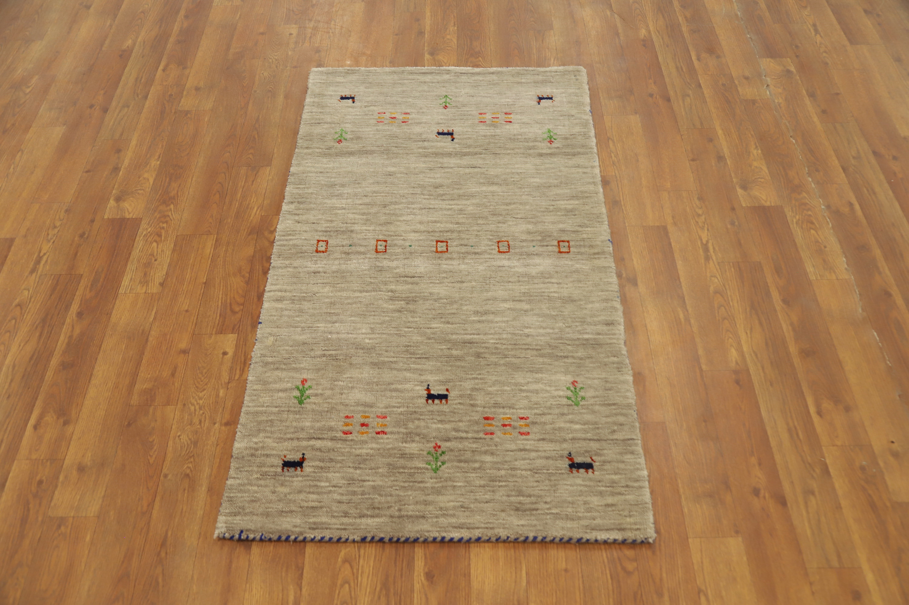 Wildon Home® Tribal Gabbeh Style Handmade Wool Rug 2x4 | Wayfair