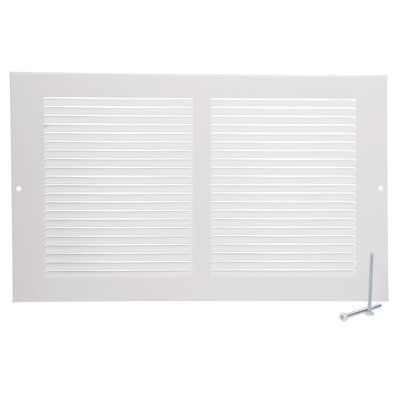 Imperial White Steel Baseboard Vent Cover | Wayfair