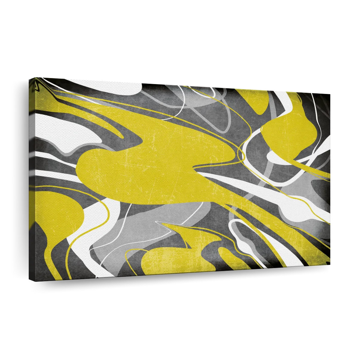 Wrought Studio™ Pop Of Yellow Abstract VIII On Canvas Print | Wayfair