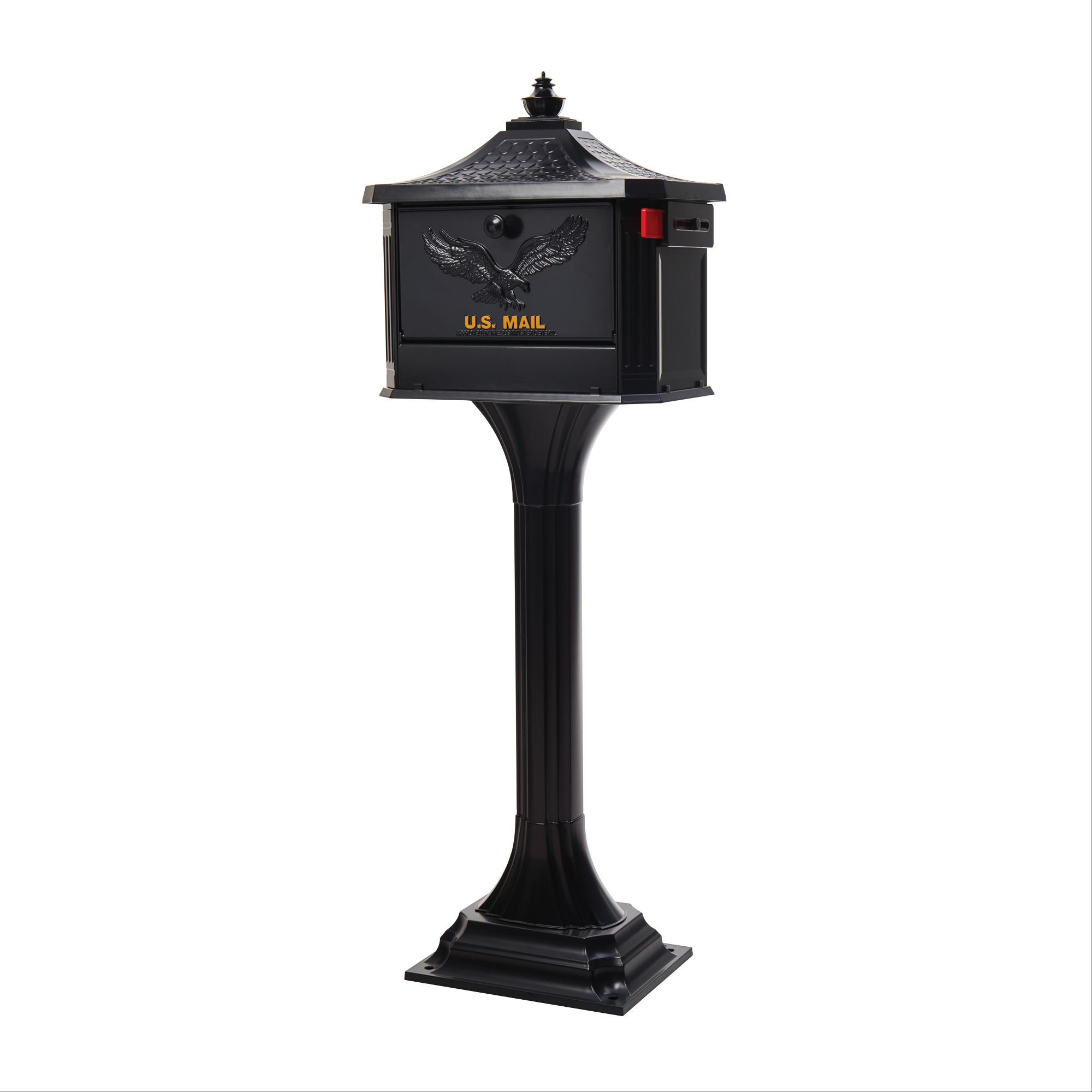 Architectural Mailboxes Pedestal Locking Post Mounted Mailbox & Reviews ...