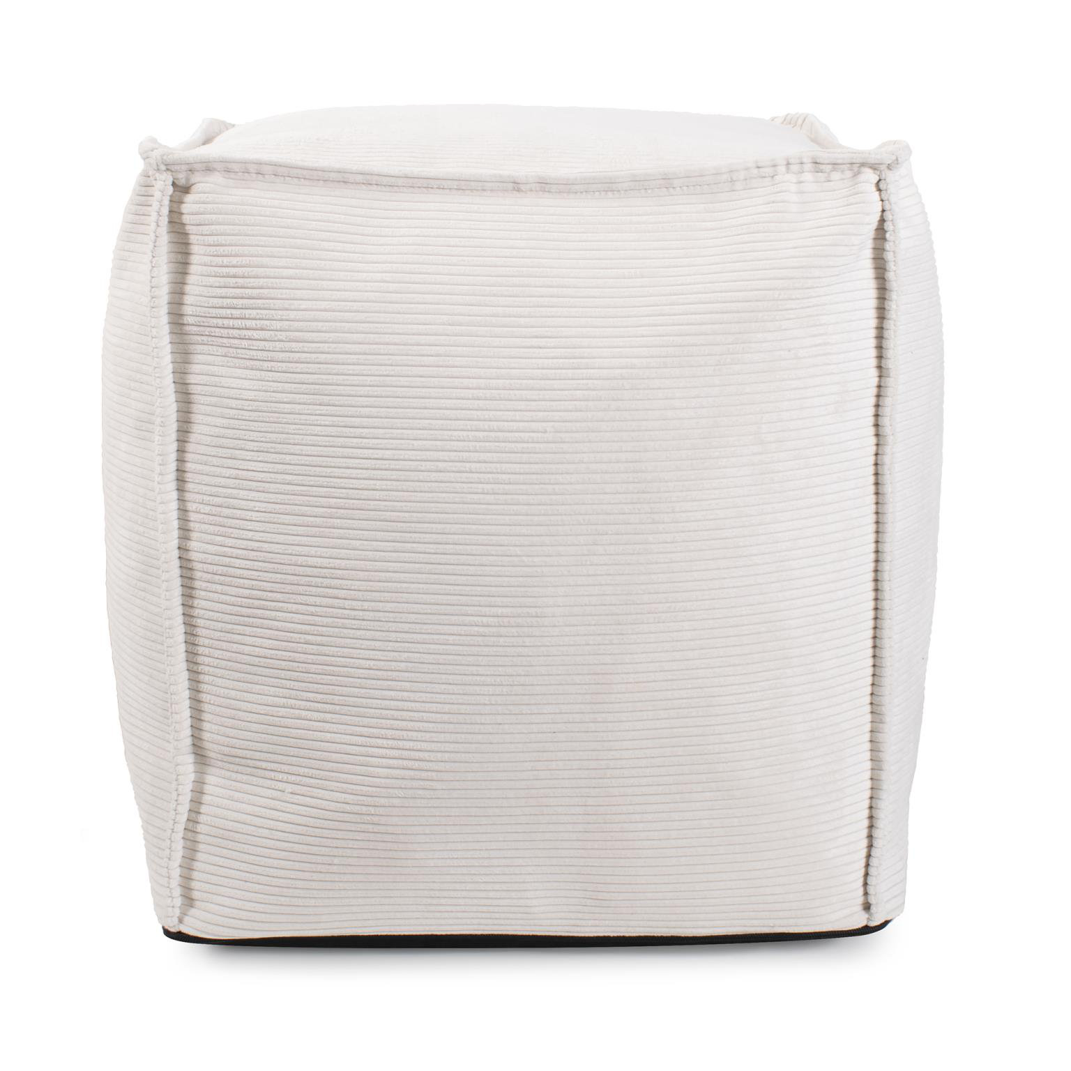 Latitude Run® Kujala Tall Square Pouf Pana Sand | Wayfair