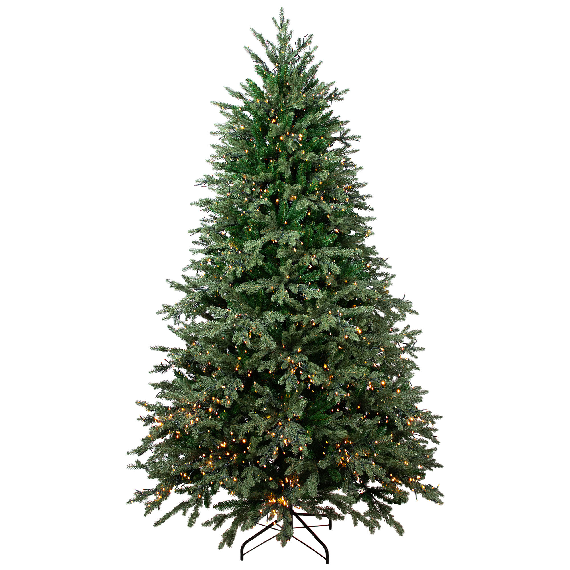 Northlight Seasonal Real Touch Pre-Lit Grande Balsam Fir Artificial ...