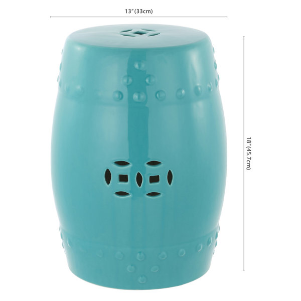 Charlton Home® Gagnon Ceramic Accent Stool & Reviews | Wayfair