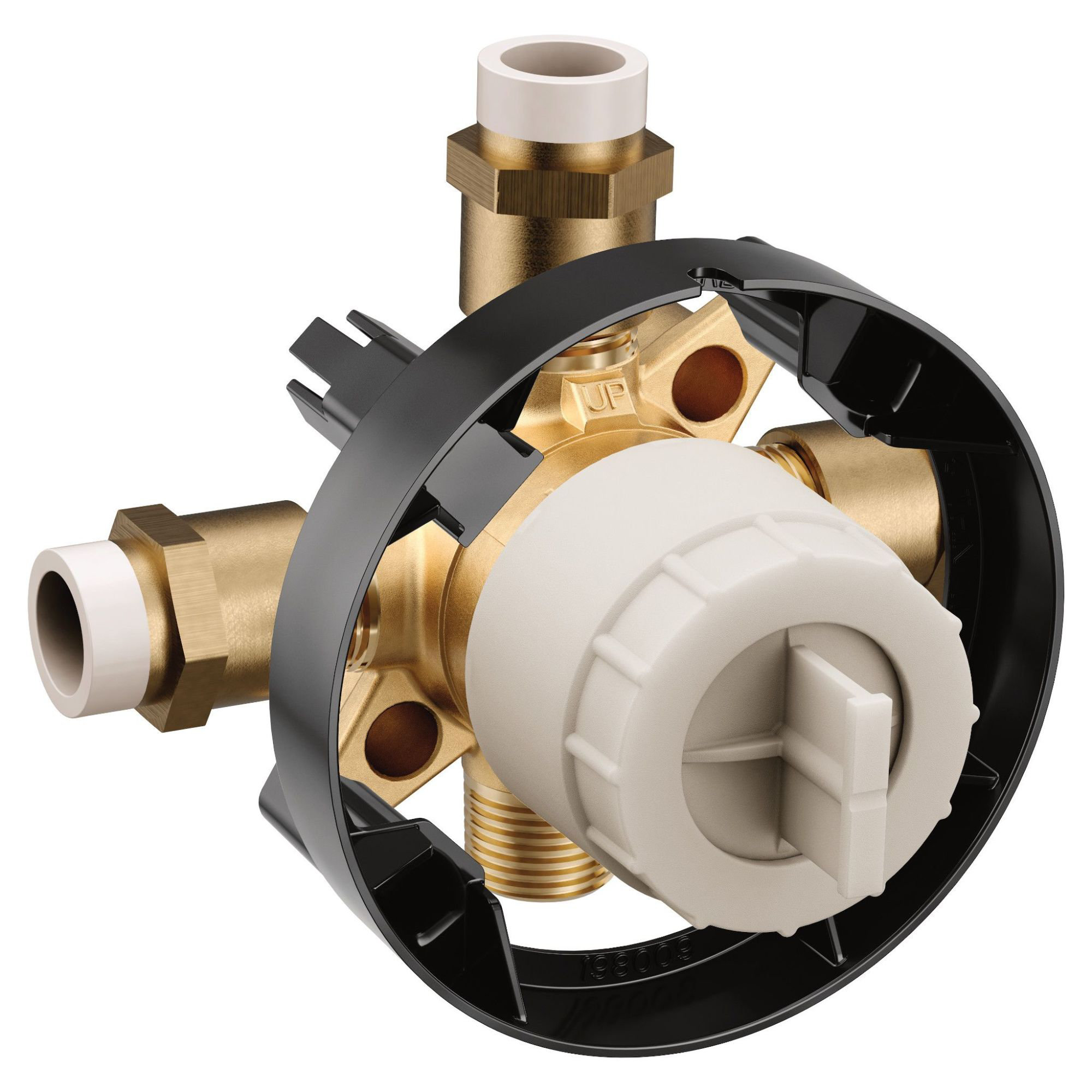 Moen M-CORE 4 Port Tub And Shower Pre-Fabricated Mixing Valve With CPVC ...