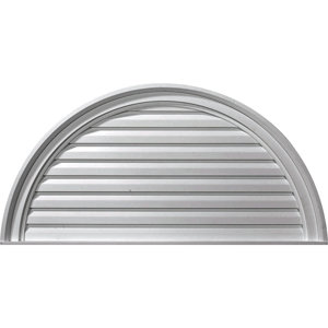 Ekena Millwork Half Round Gable Vent Louver, Non-Functional | Wayfair