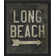 The Artwork Factory Long Beach Beach Sign Framed Textual Art | Wayfair
