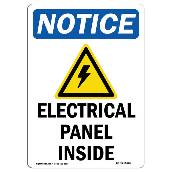 SignMission Electrical Panel Inside Sign | Wayfair