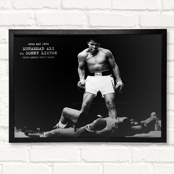 Latitude Run Muhammad Ali Mighty Fist - Closed Corner Frame Print on ...