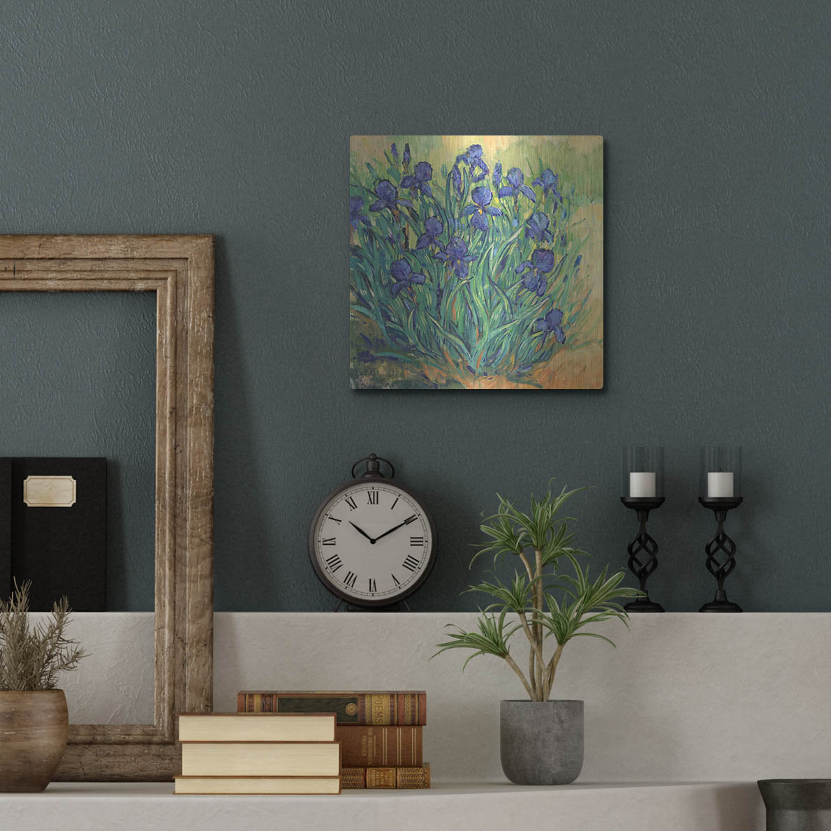 Luxe Metal Art 'Irises In Bloom II' By Tim O'Toole " Luxe Metal Art ...