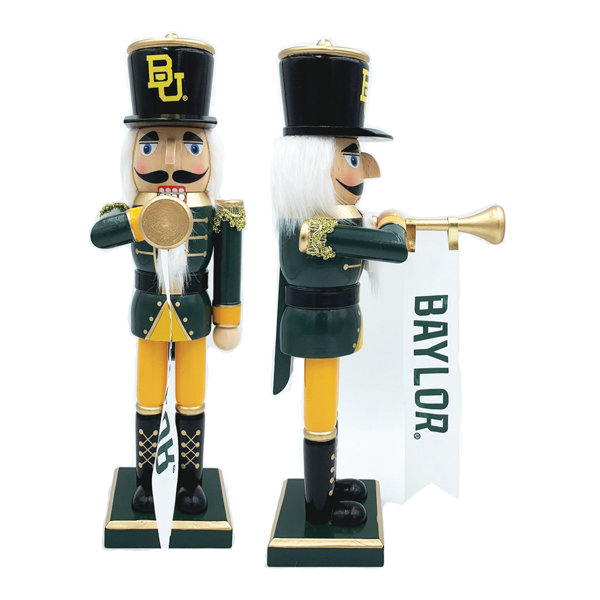 The Holiday Aisle® NCAA Baylor Bears 14" Bugler Nutcracker | Wayfair