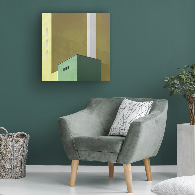 Ebern Designs Inge Schuster Yellow And Green On Canvas Print | Wayfair