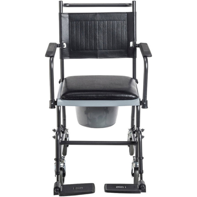 Drive Medical Upholstered Drop Arm Wheeled Commode | Wayfair