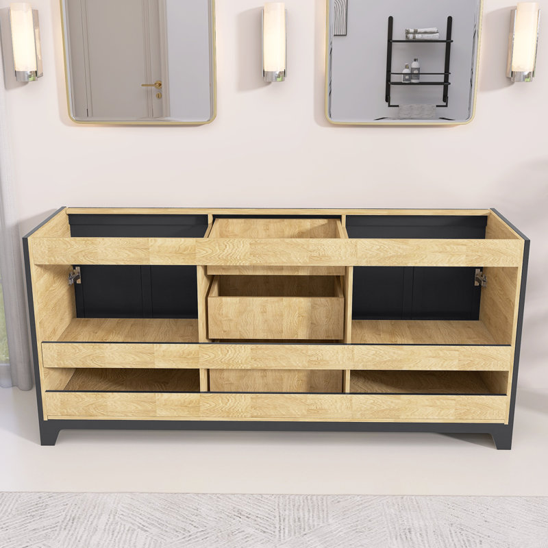 Ogonbrick 72'' Double Bathroom Vanity Base Only | Wayfair