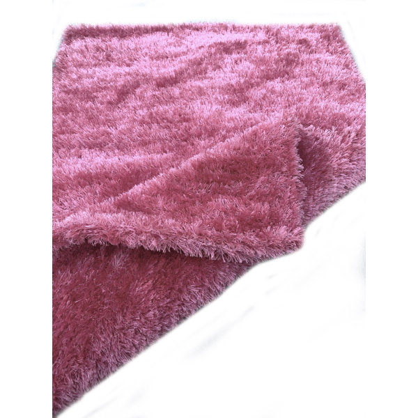 Home Mart Goods Handmade Shag Light Pink Area Rug | Wayfair