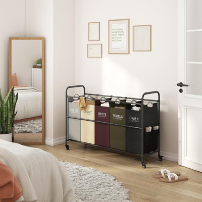 large rolling laundry sorter