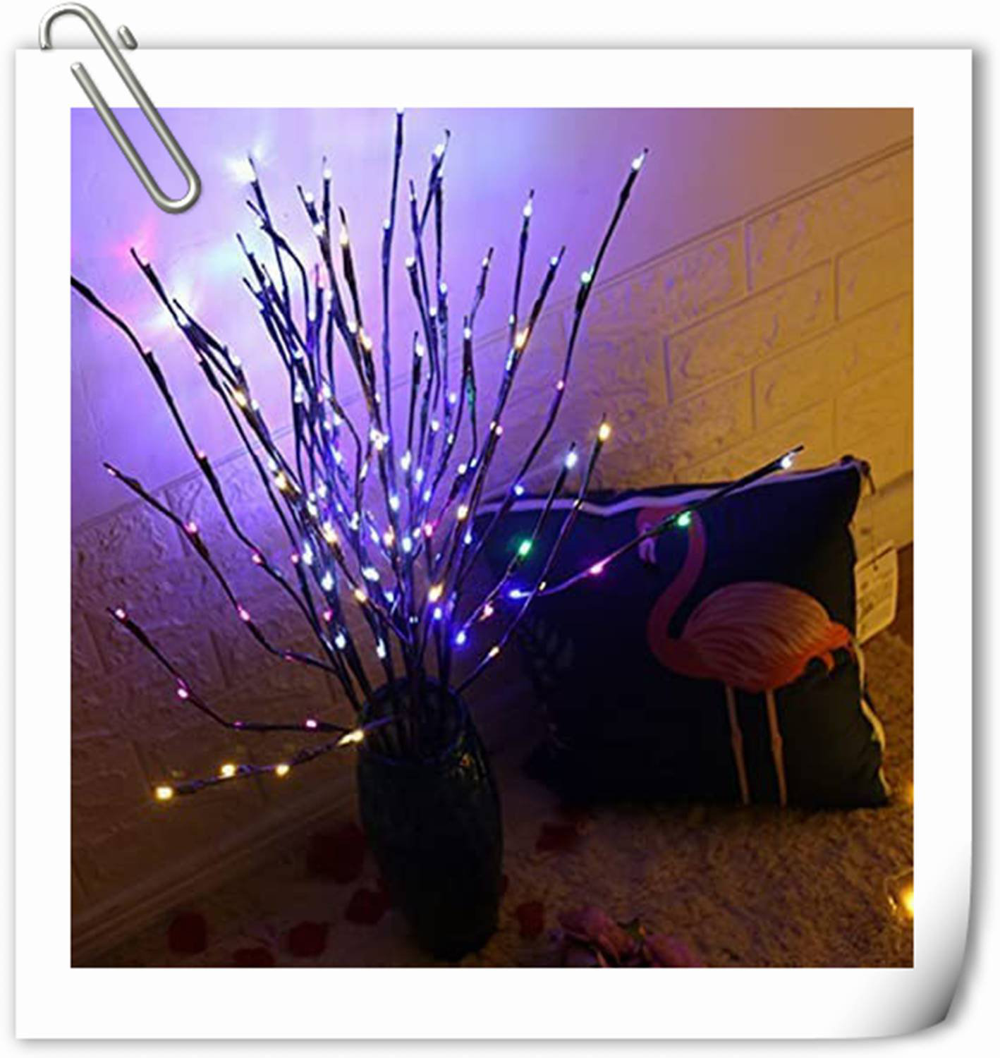 The Holiday Aisle® 2 Pack Led Branch Light Battery Operated Lighted ...