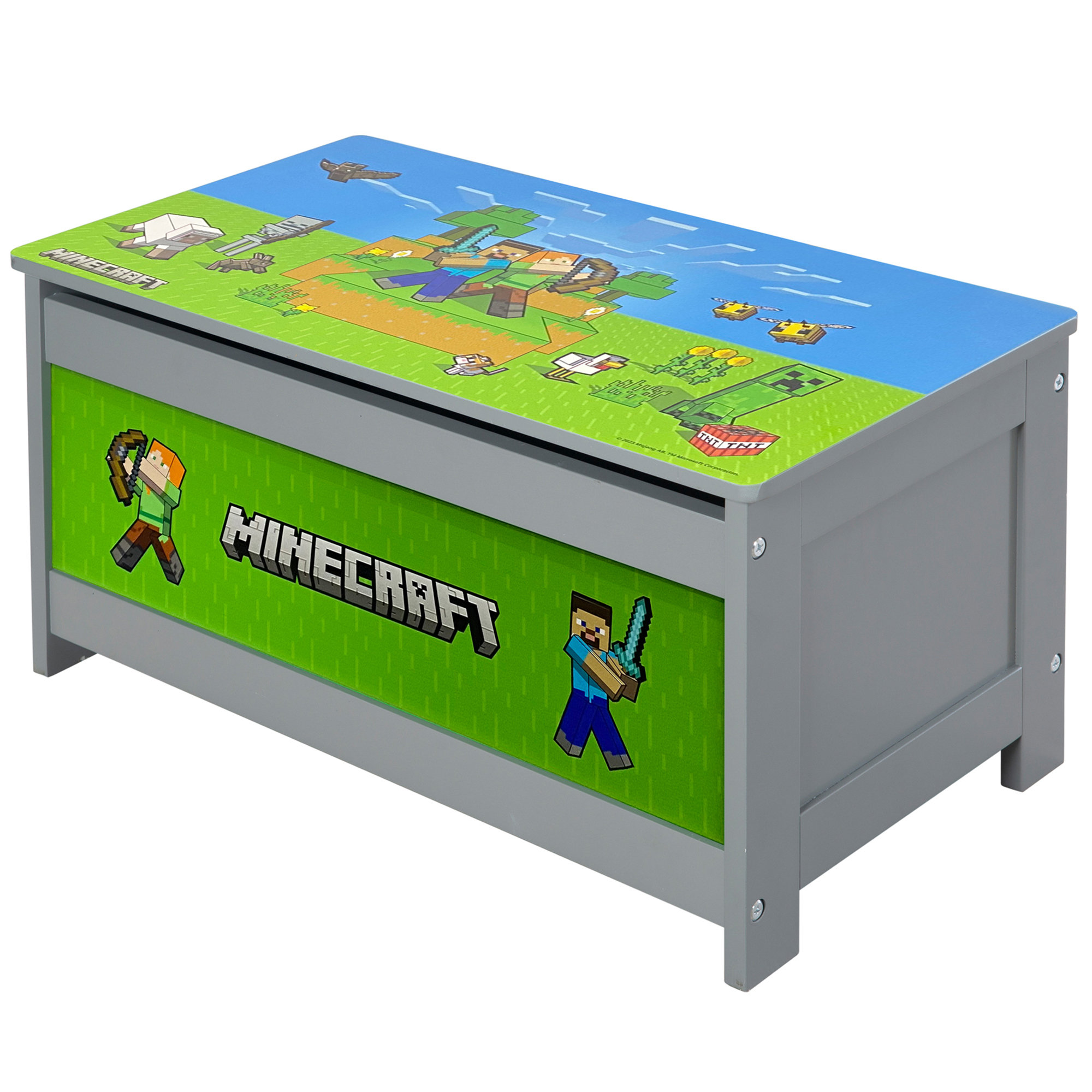 Minecraft: Storage Chest - Wooden Box, Toys-Games-Clothes, Seating ...