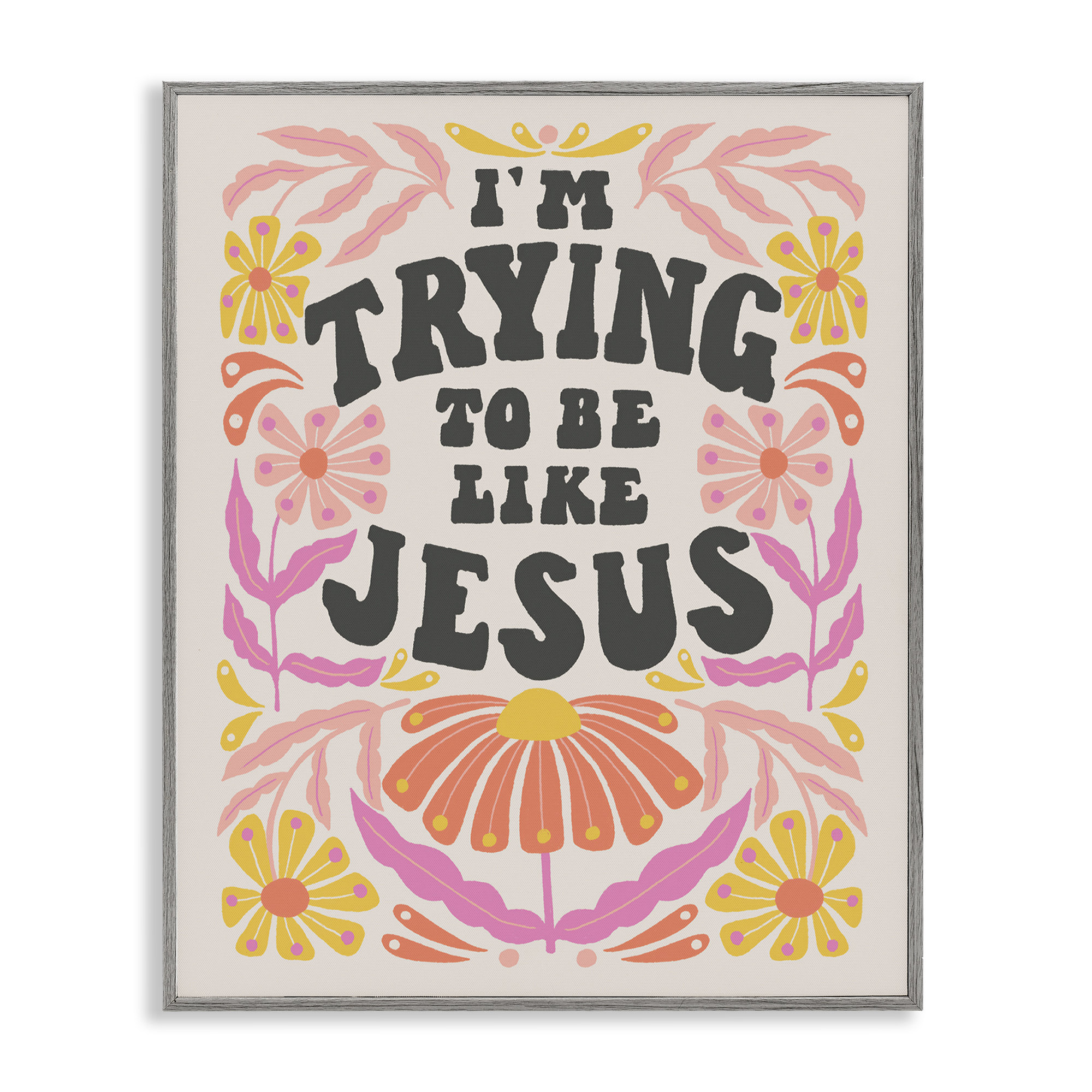 Ophelia & Co. Trying To Be Like Jesus Framed Giclee Art by Muffin ...
